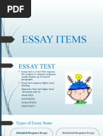 Completion Type Test Guidelines | PDF | Multiple Choice | Question