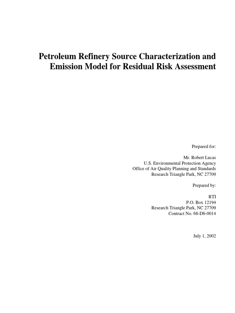 Refinery RR Model Documentation Final PDF | PDF | Oil Refinery | Exxon ...