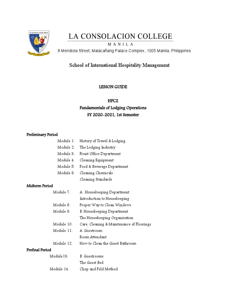 HPC2 Lesson Guide SINGSON | PDF