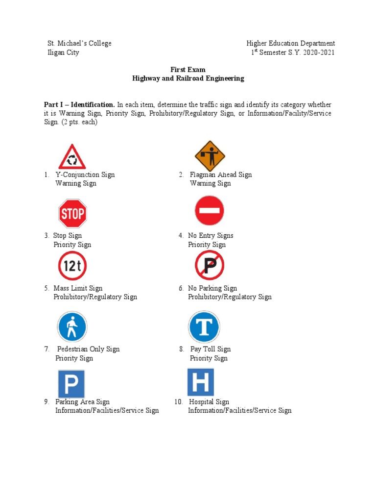 First Exam Highway and Railroad Engineering | PDF | Rail Transport ...
