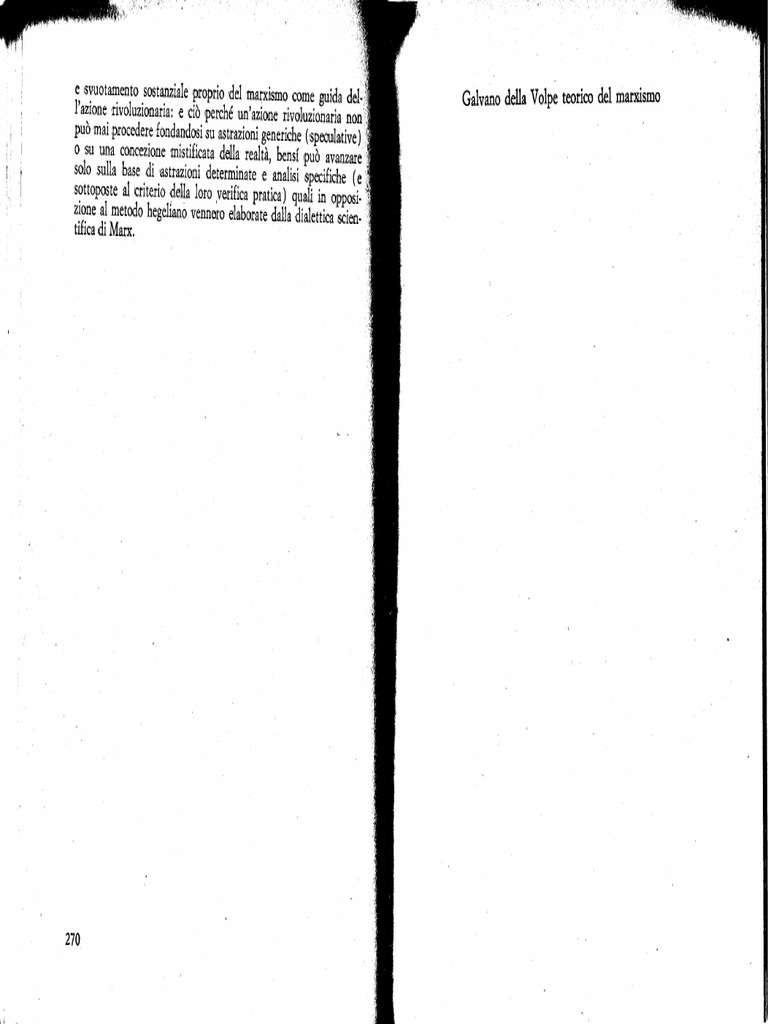 Nicolao Merker - Galvano Della Volpe Teorico Del Marxismo - Marxismo e ...