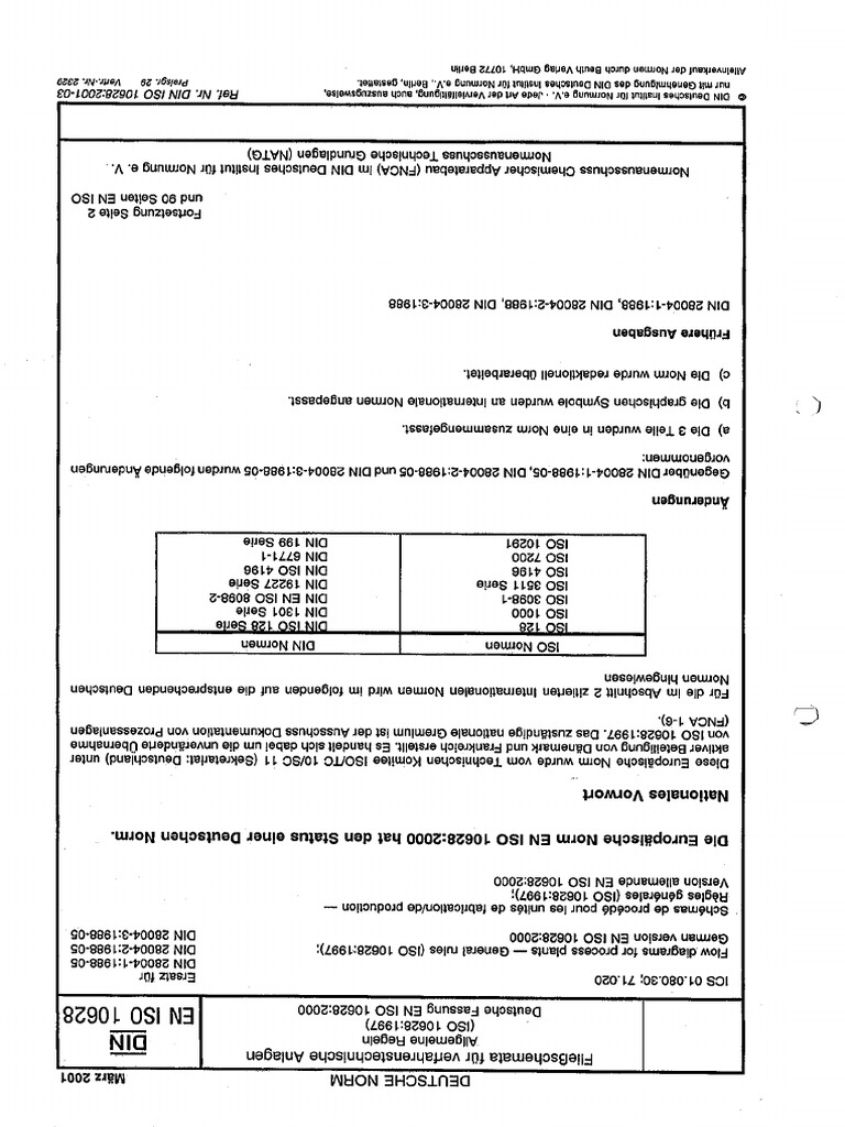 002-Din en Iso 10628 2001 | PDF