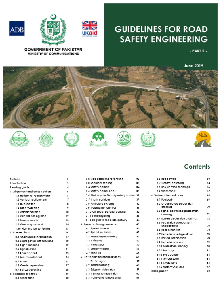 Guidelines For Road Safety Engineering Part 2 PDF | PDF | Traffic ...