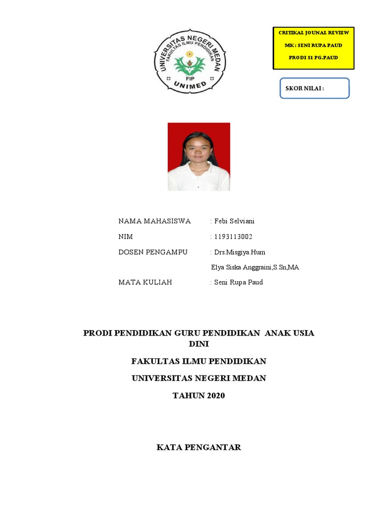 CJR Seni Rupa Paud Febi Selviani | PDF | Karier & Perkembangan