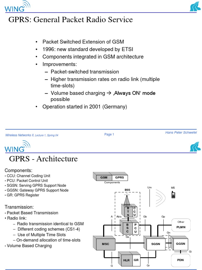 GPRS: General Packet Radio Service: Wireless Networks II | PDF | General Packet Radio Service ...