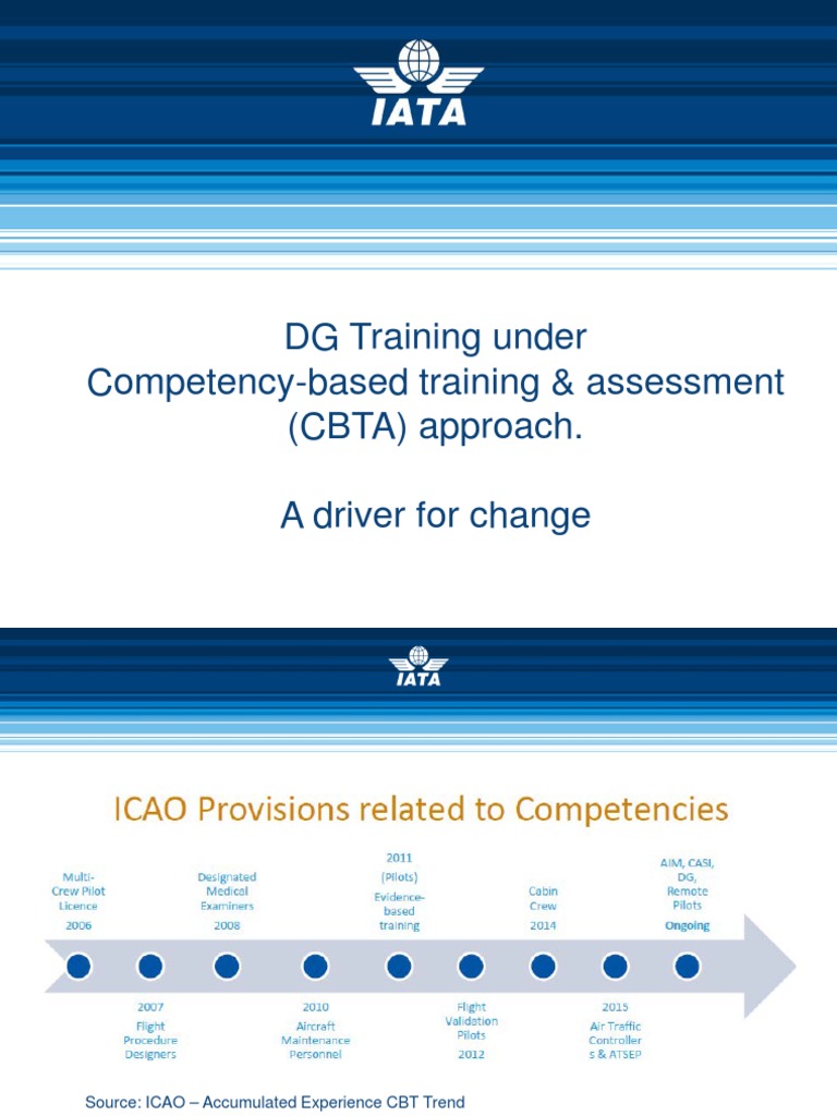 DG Training Under Competency-Based Training & Assessment (CBTA ...