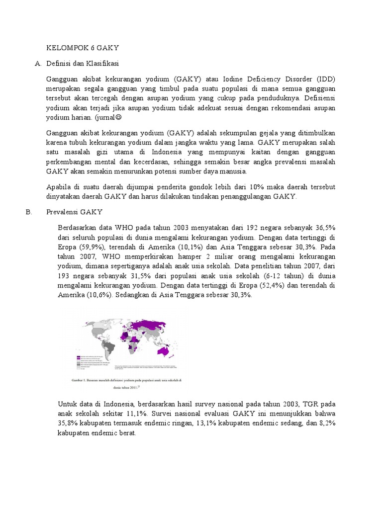 Dampak dan Pencegahan GAKY | PDF
