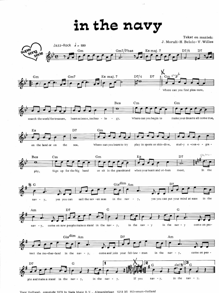 In The Navy - Jazz-Rock. | PDF