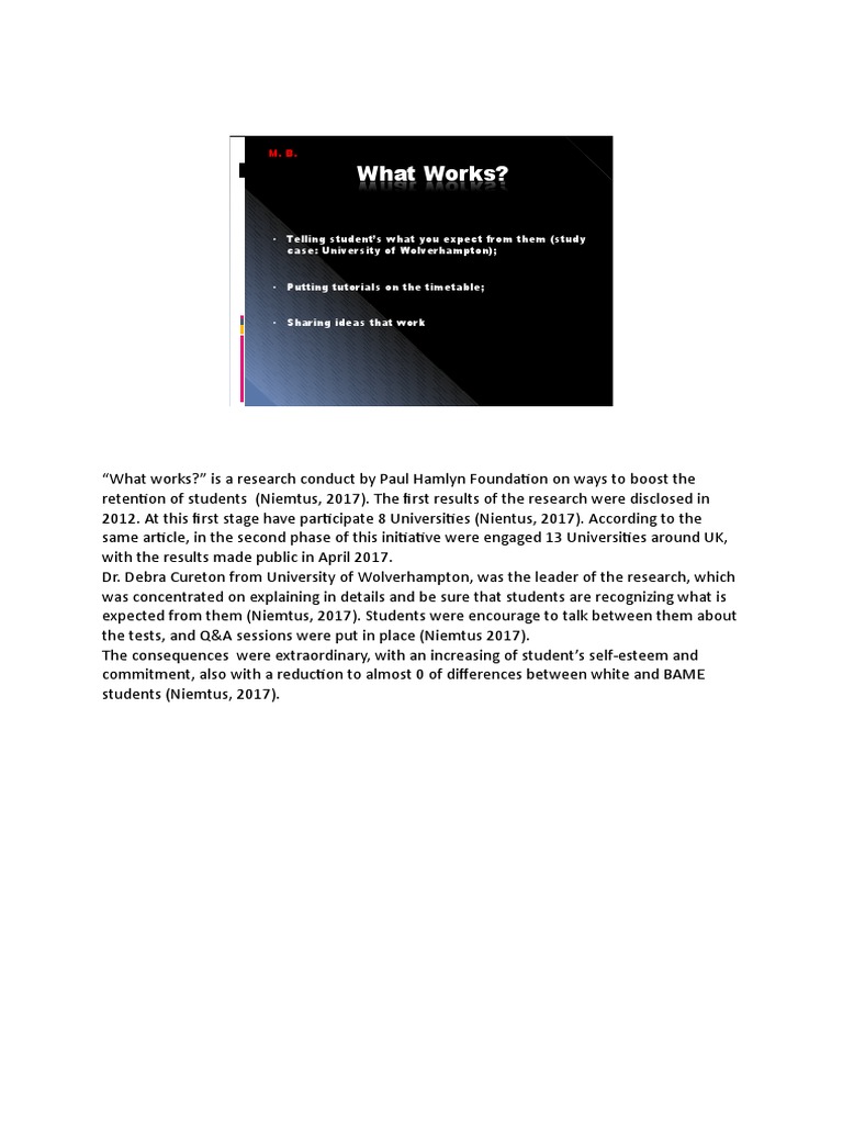 What Works | PDF