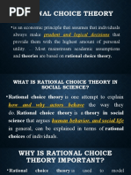 HUMSS 11 - (DISS) Rational Choice Theory | PDF