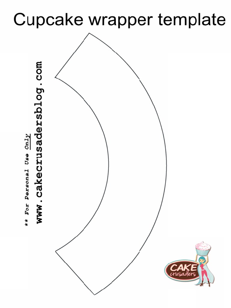 Cupcake Wrapper Template | PDF