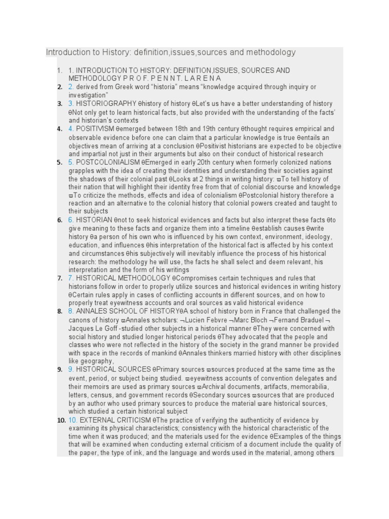 Introduction To History | PDF