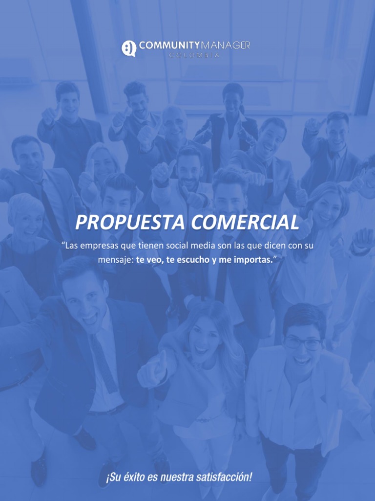 Propuesta Comercial (Community Manager) 2019 PDF | PDF ...