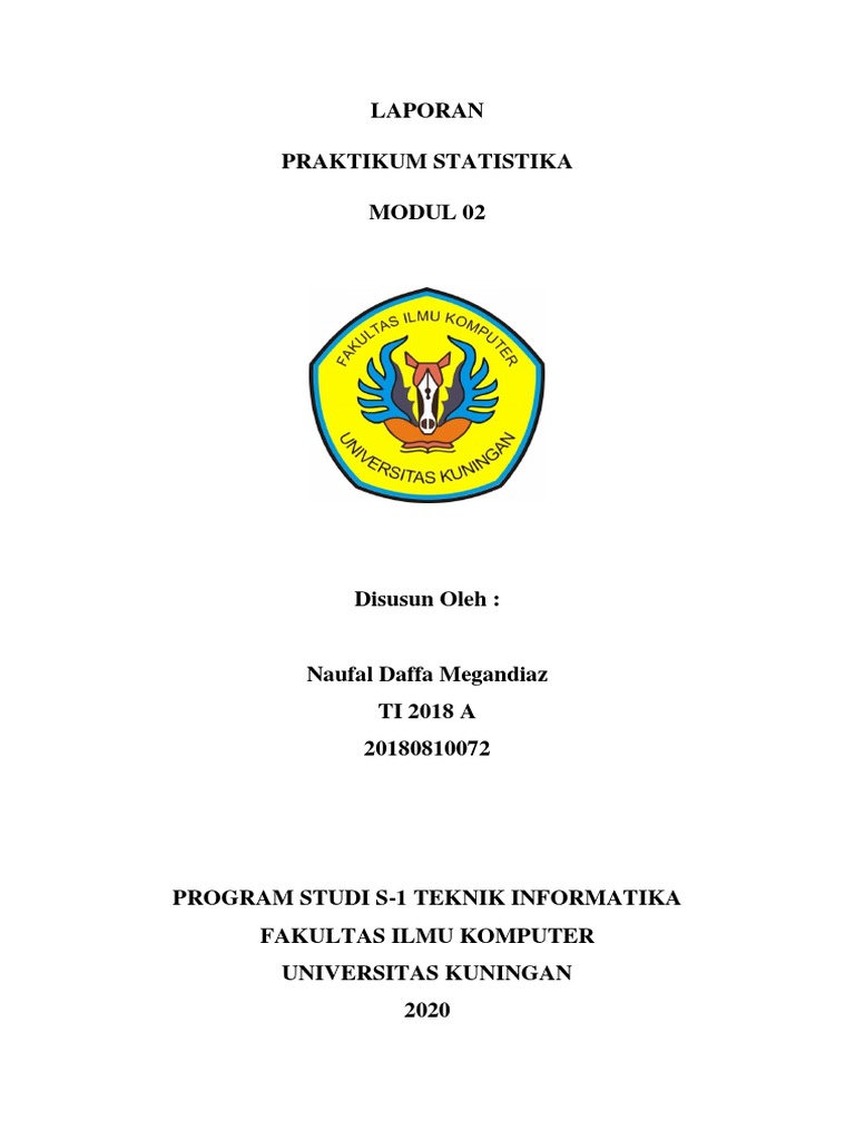 Laporan Praktikum Statistika Modul 02 PDF | PDF