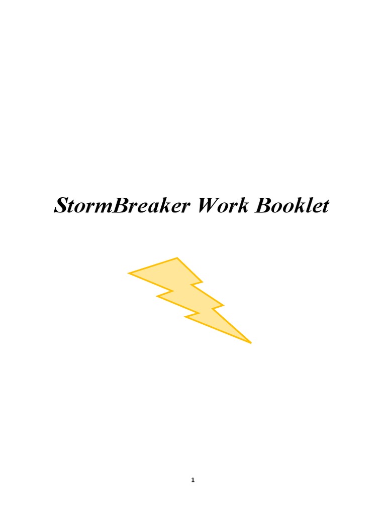 Stormbreaker Work Booklet | PDF