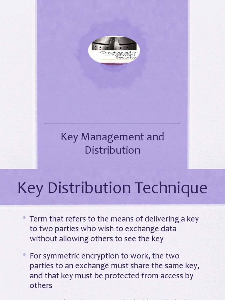 Key Management and Distribution | PDF | Public Key Cryptography ...