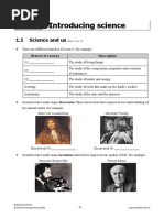 Integrated Science Sec 1 Overview | PDF | Liquids | Melting Point