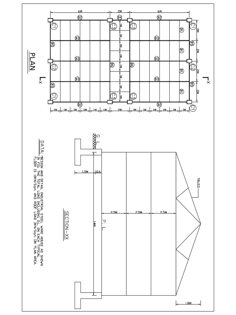 Example 3 Design of Steel Warehouse PDF | PDF