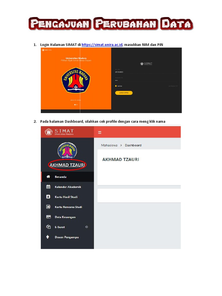 Pengajuan Perubahan Data | PDF