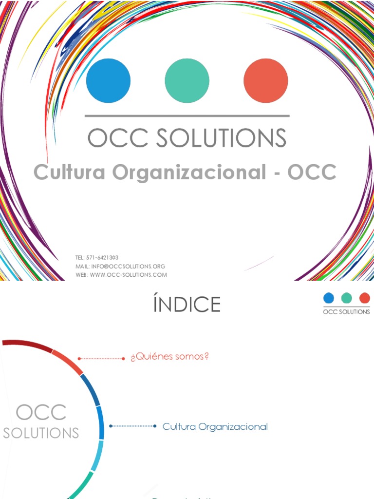 OCC Solutions Organizational Culture Compass OCC PDF | PDF | Liderazgo ...