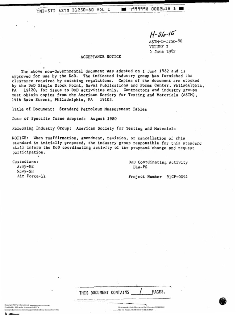 Astm 1250 5a PDF | PDF | Physical Quantities | Quantity