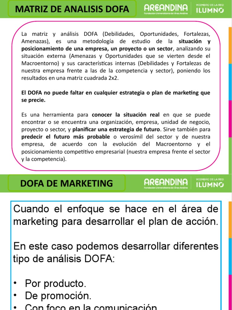 Leccion 3 - Dofa | PDF | Análisis FODA | Marketing