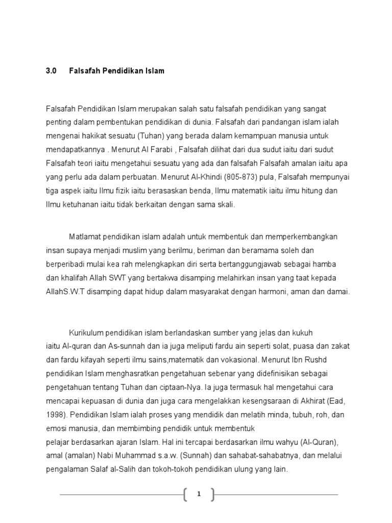 Assignment Full - 1 (Falsafah) - 3 | PDF