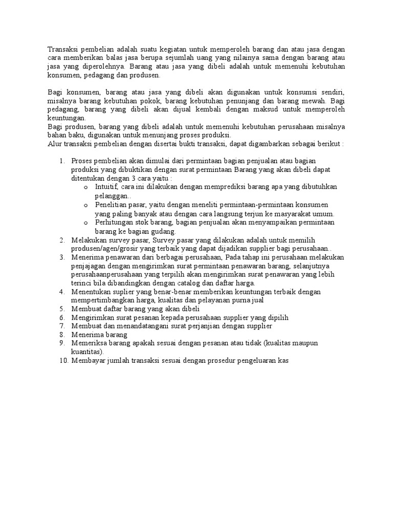 Materi RPP ALUR TRANSAKSI | PDF