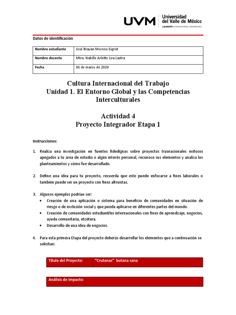Act 4.proyecto Uvm | PDF | Análisis FODA | México