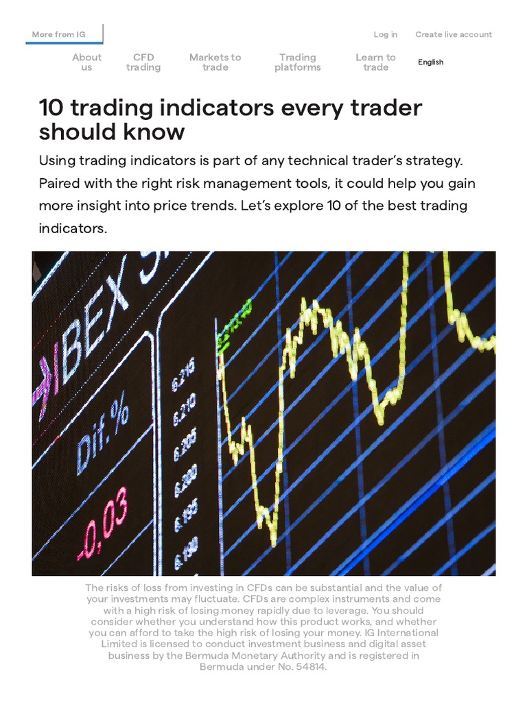 Top 10 Trading Indicators Every Trader Should Know - IG EN | PDF | Contract For Difference ...