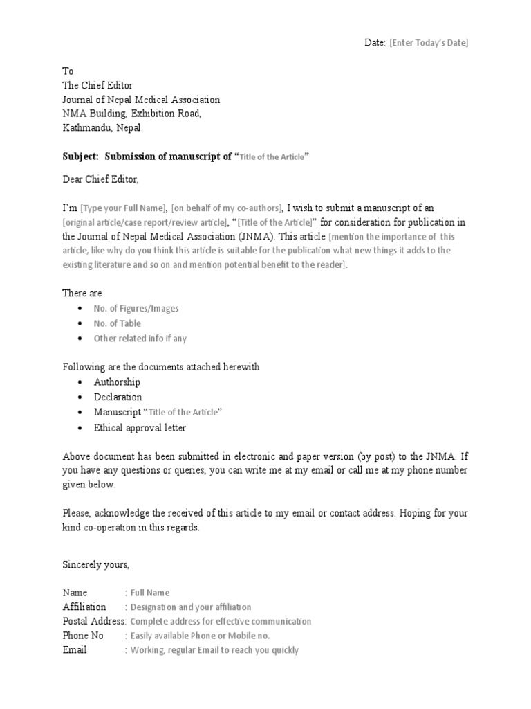 1 Forwarding Letter | PDF