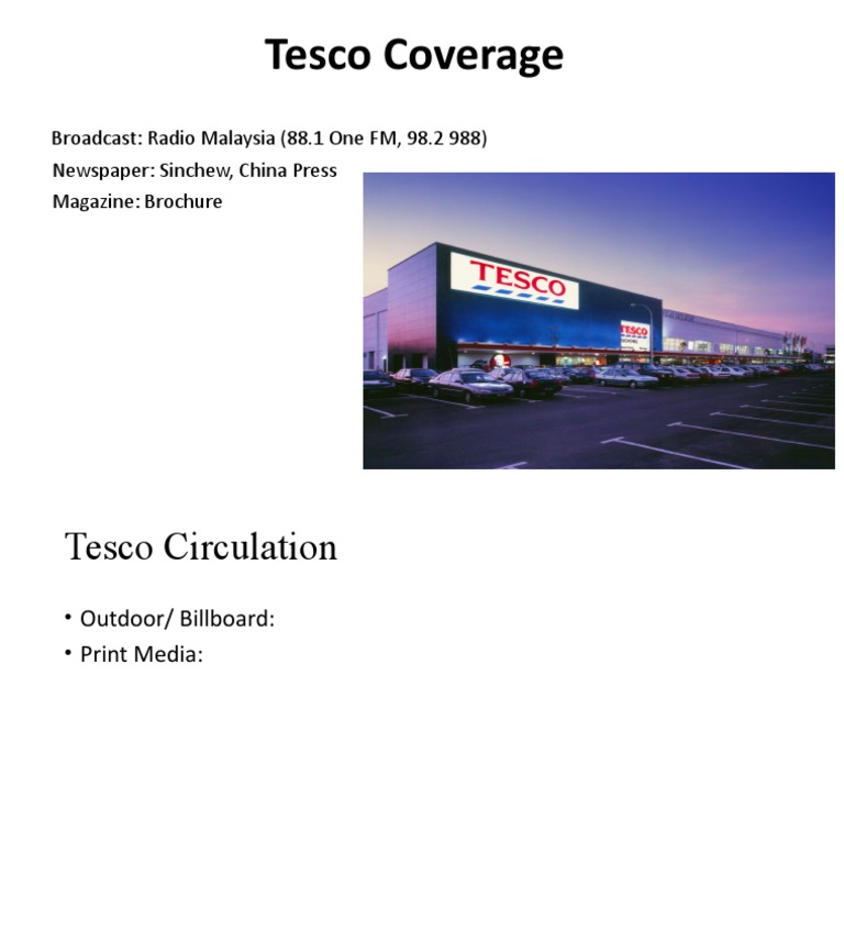 Tesco Coverage | PDF