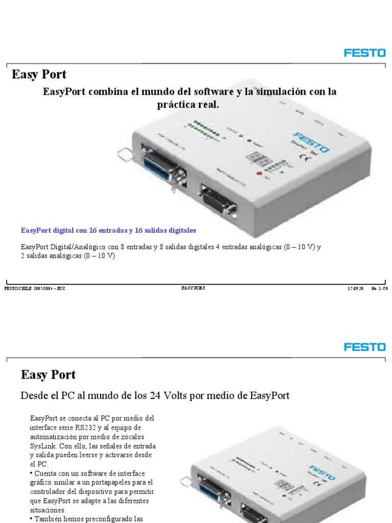 EASYPORT | PDF | Controlador lógico programable | Hardware de la ...