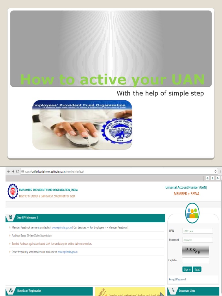How To Active Your UAN | PDF