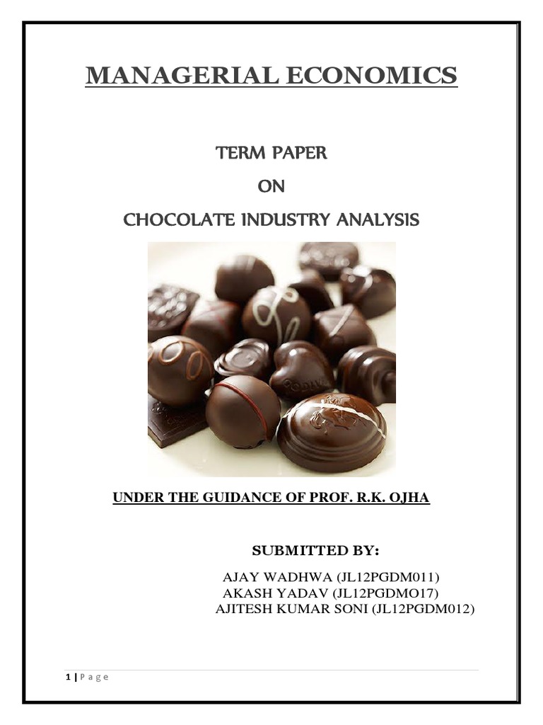 Analysis On Chocolate Industry | PDF