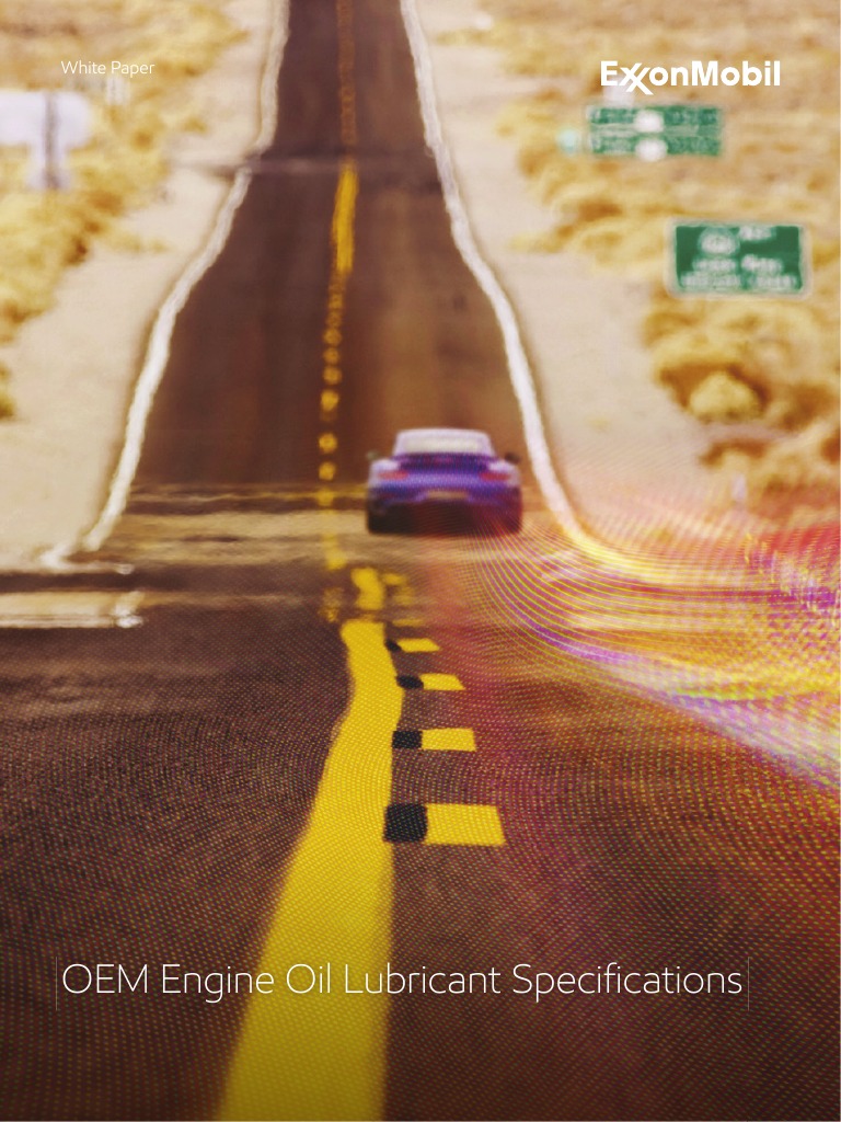 OEM Engine Oil Lubricant Specifications: White Paper | PDF | Motor Oil ...