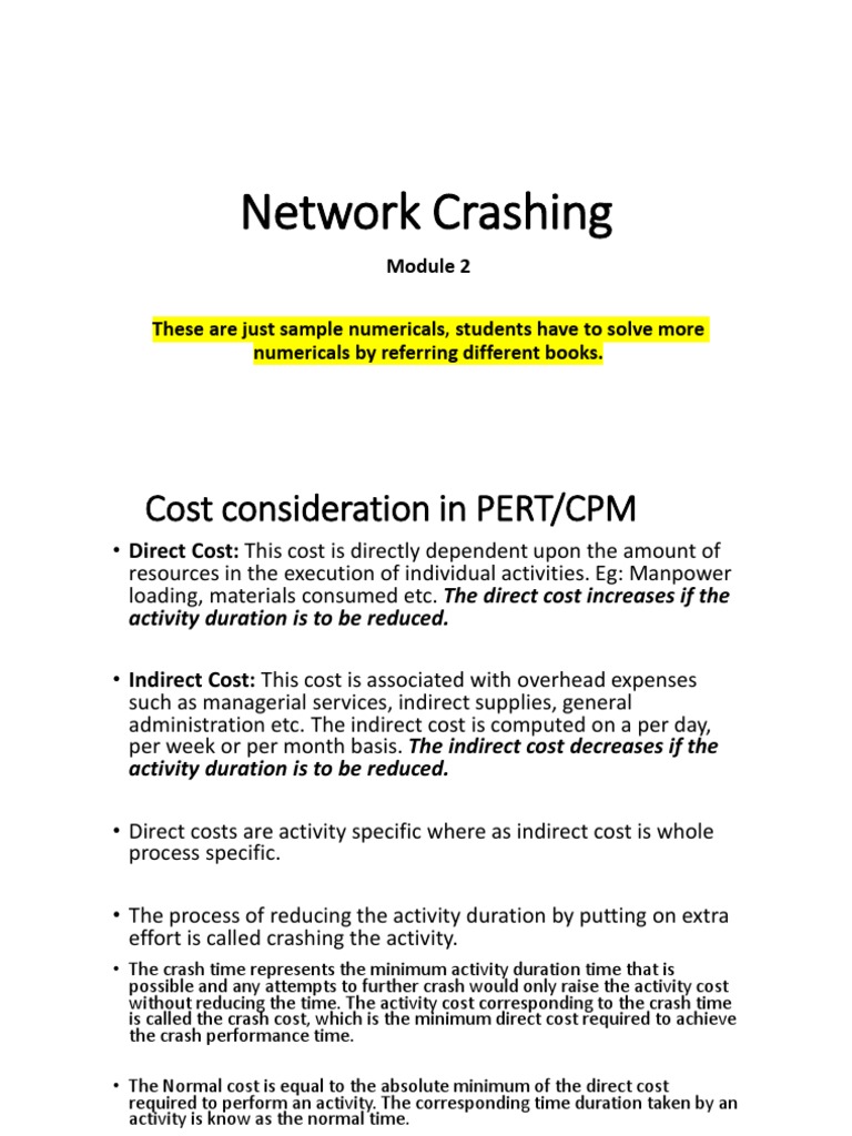 Project Network Crashing Analysis | PDF | Cost | Applied Mathematics