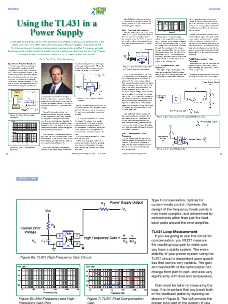 TL431 Design Tips PDF | PDF | Amplifier | Electrical Network