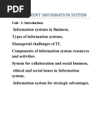 Chapter 1 - Introduction To Information System - NOTES PDF | PDF ...