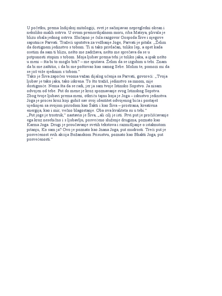 Osnovno o Jogi | PDF