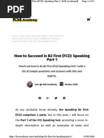 Fce Speaking Cards | PDF | Languages