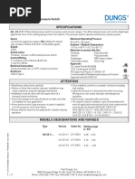 SPD910 Differential Air Pressure Switch | PDF | Switch | Pressure ...