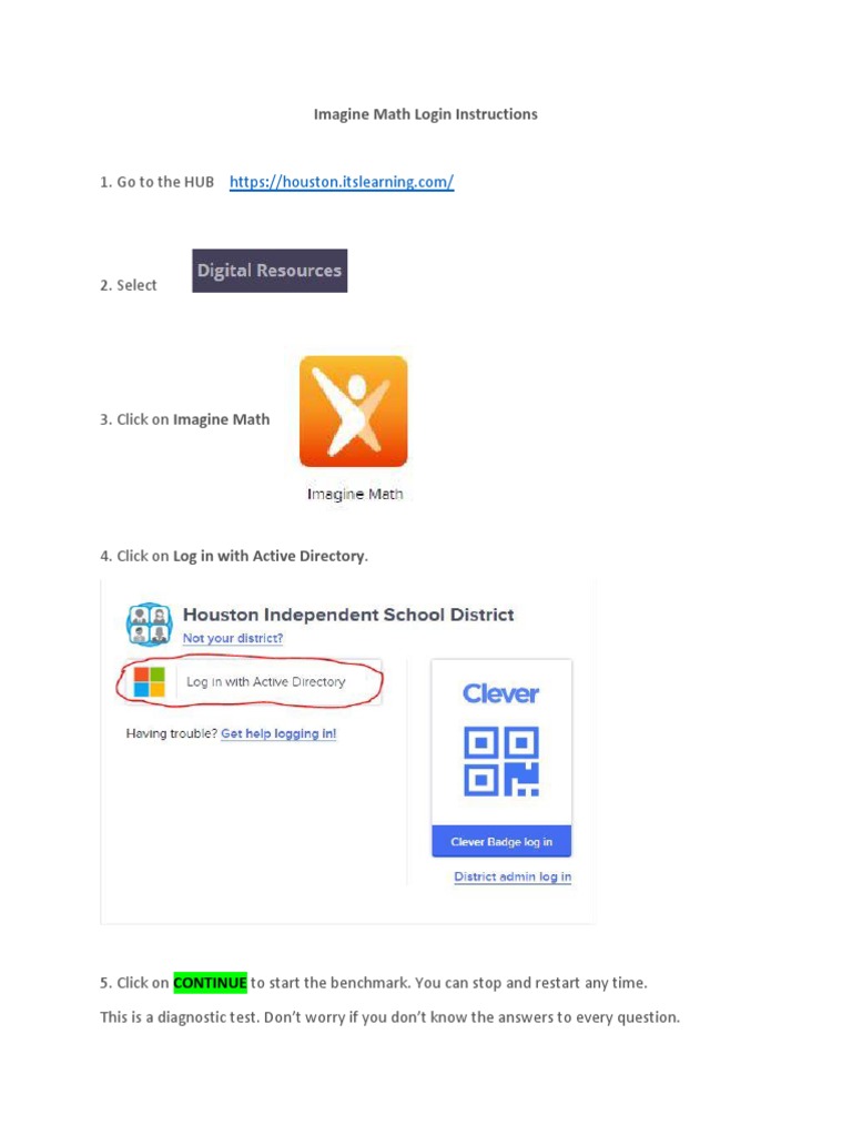Imagine Math Login VIP PDF | PDF