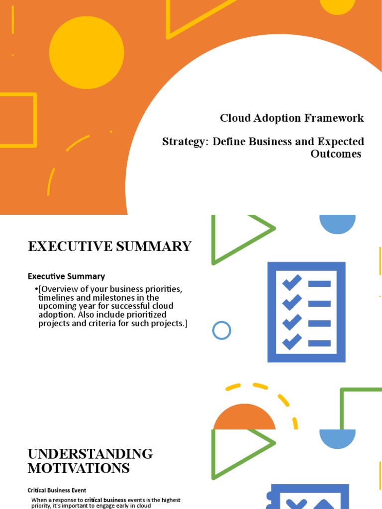 Cloud Adoption Framework - Strategy | PDF | Expense | Cloud Computing