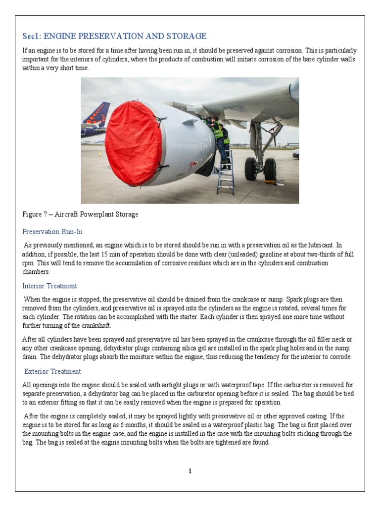 Sec1: Engine Preservation and Storage: Figure ? - Aircraft Powerplant ...