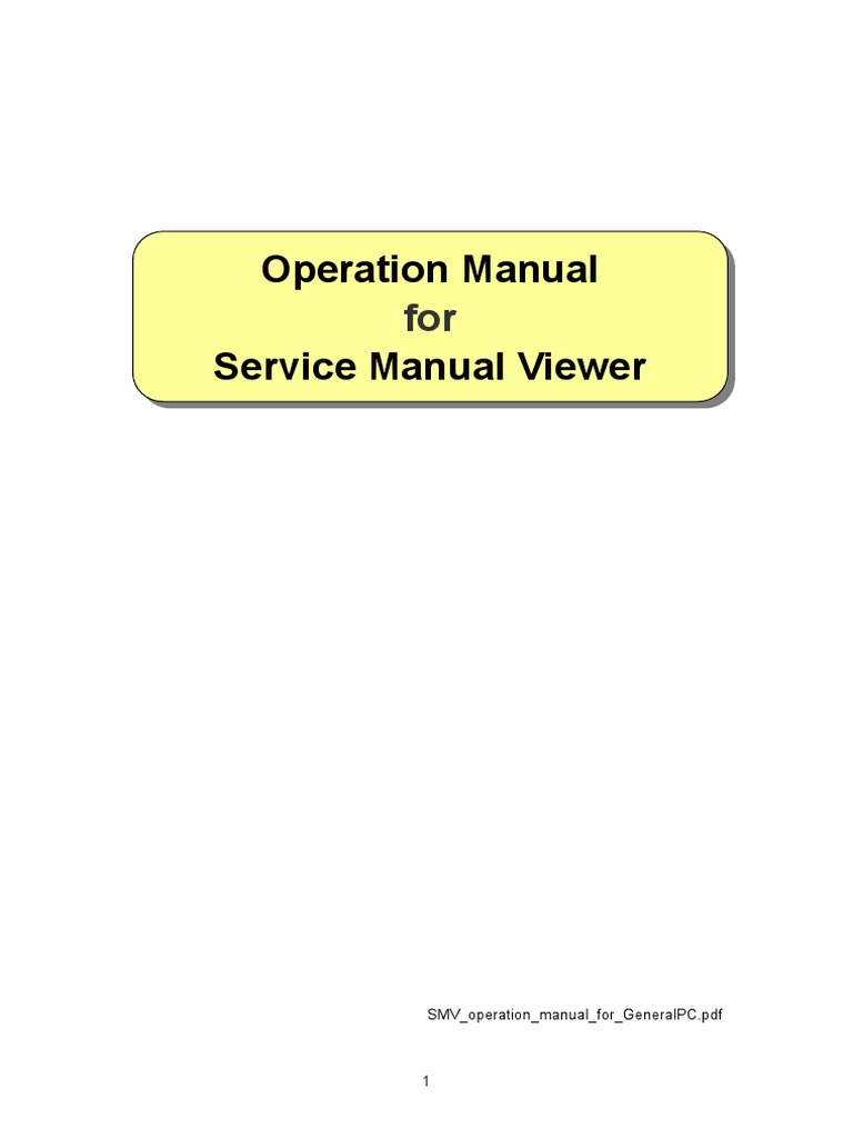 Operation Manual Service Manual Viewer | PDF | Computer Keyboard | Icon (Computing)
