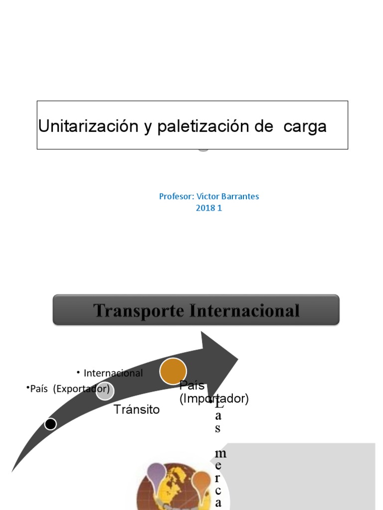 Unitarizacion - Paletizacion - Carga - Clase | PDF | aduana | Transporte