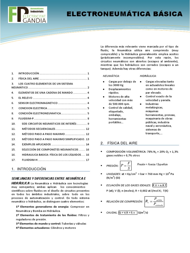 Electroneumatica Basica AI PDF | PDF | Relé | Solenoide