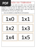 Dominó Da Tabuada - Kit A | PDF