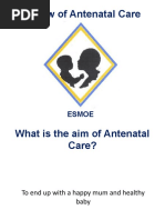 Antenatal Care Card | PDF | Gynaecology | Sexual Reproduction